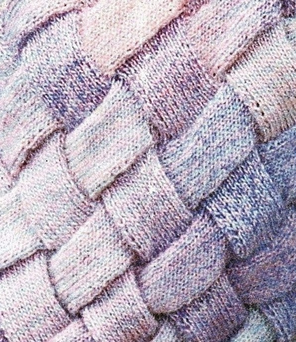 Ladies Stylish Entrelac Sweater Vintage Knitting Pattern - Etsy