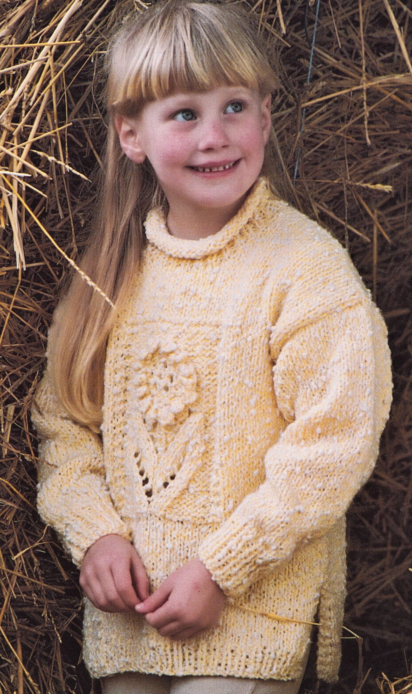 Toddlers and Girls Chunky Roll Neck Tunic Style Sweater With - Etsy