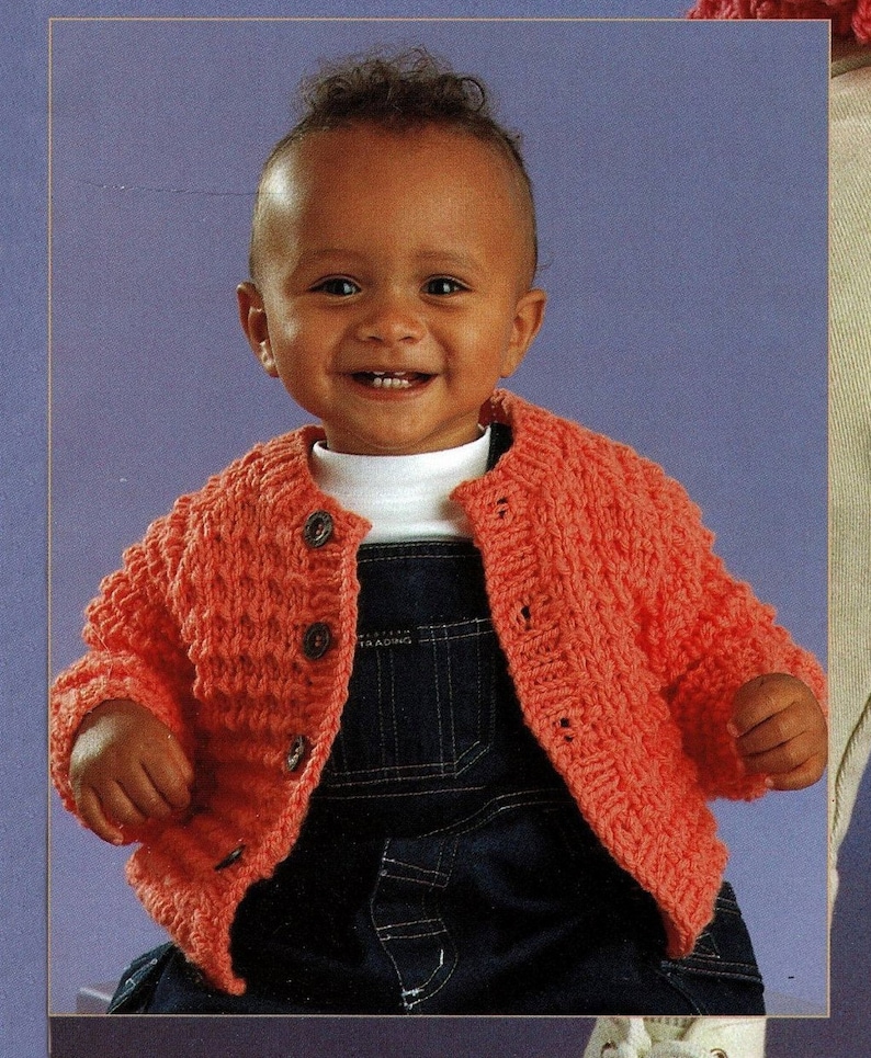 Babies, Toddlers and Childrens Chunky Knit Jacket With Hood or Round ...