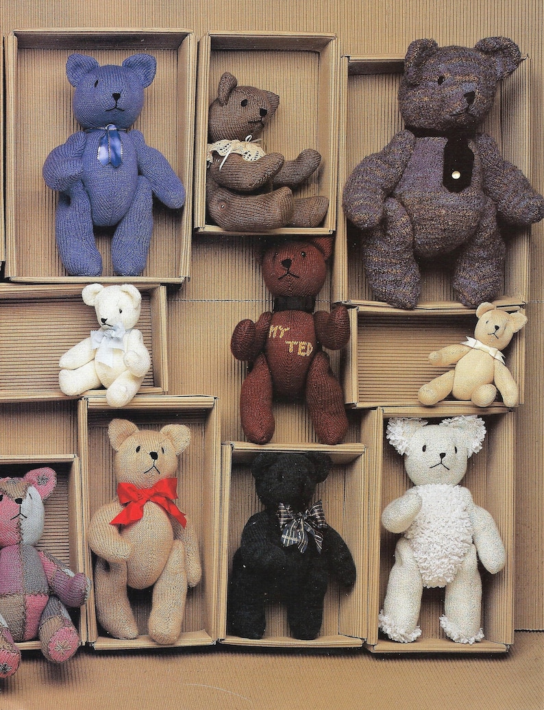 Gorgeous Jointed Teddy Bears One Pattern so Many Bears - Etsy
