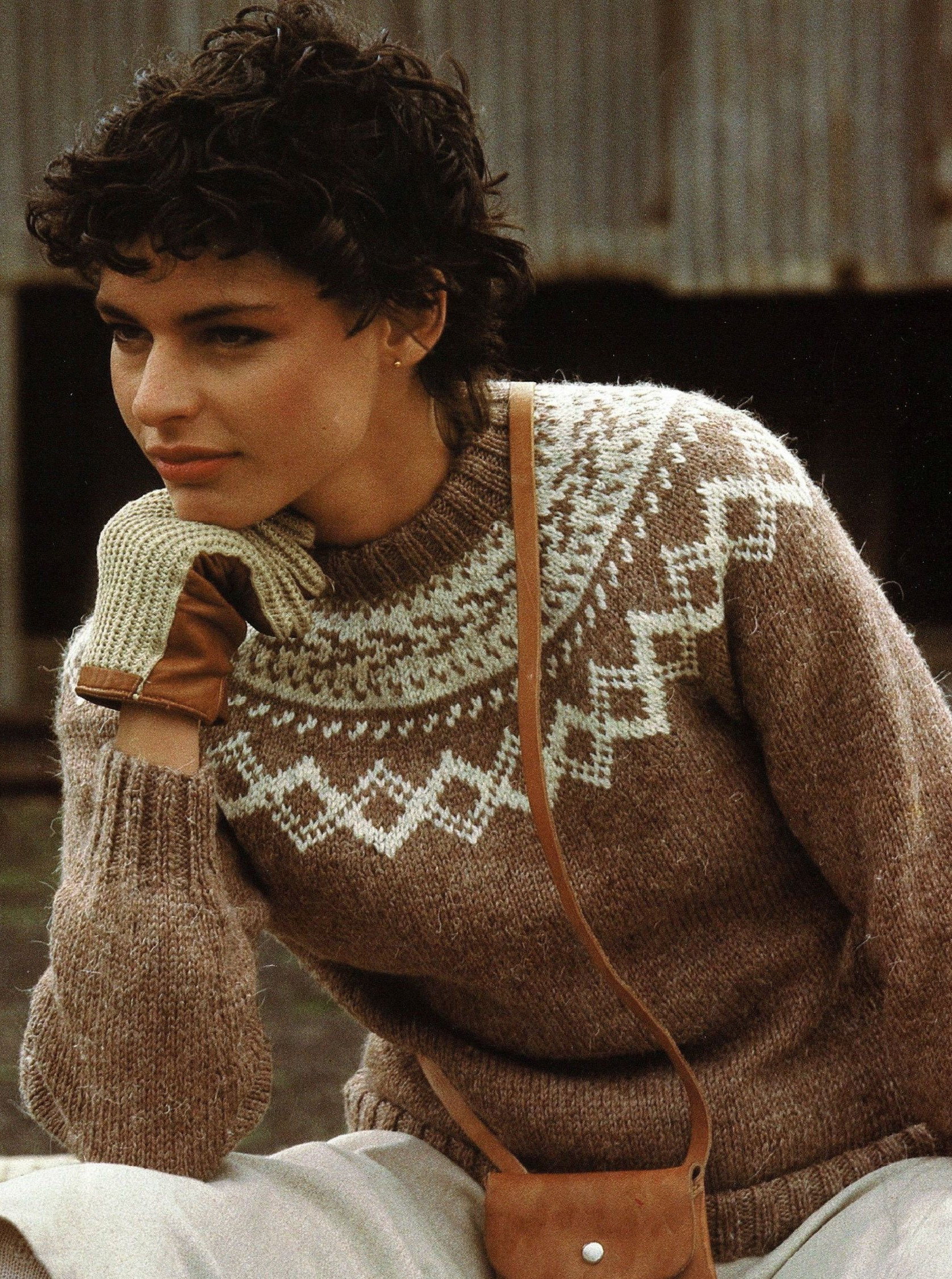 Ladies Nordic Style Sweater With Traditional Fair Isle Yoke - Etsy