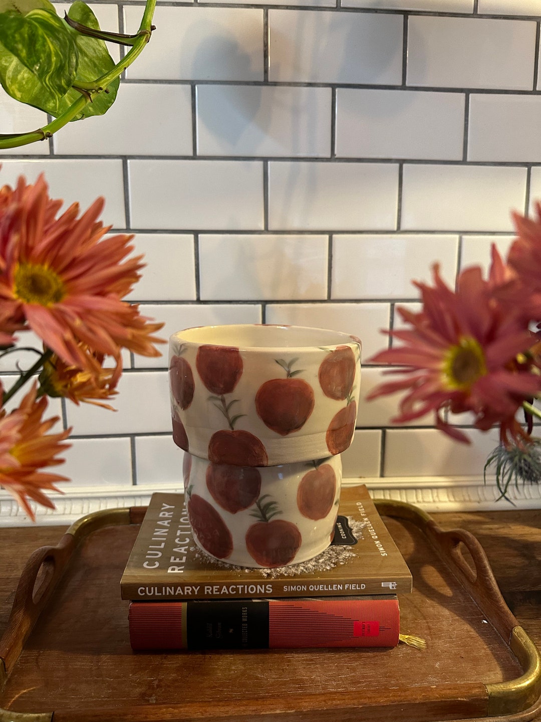 Hand Painted Ceramic Planters - Etsy