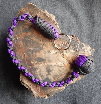 Paracord Monkey Fist Hand Braided Monkey Fist Keychain | Etsy