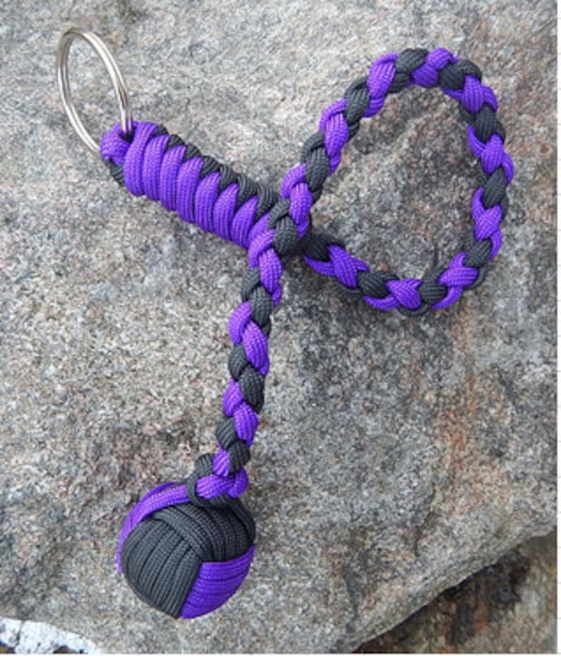 Paracord Monkey Fist Hand Braided Monkey Fist Keychain - Etsy Canada