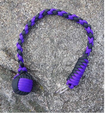 Paracord Monkey Fist Hand Braided Monkey Fist Keychain | Etsy