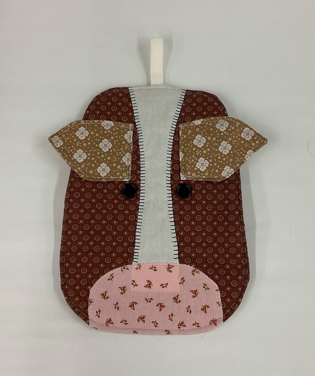 Potholder, Cow Potholder, Whimsical Hotpad, Hot Pad, Farm Animal Decor ...