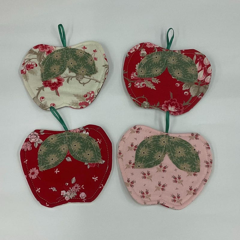 Apple Coasters - Etsy