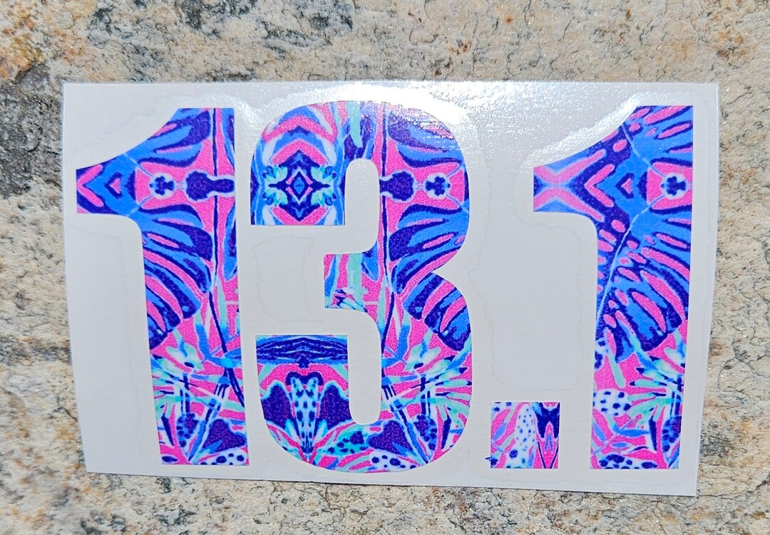 13.1 Half Marathon Vinyl Decal, Car Window Decal, Laptop Decal, Running ...