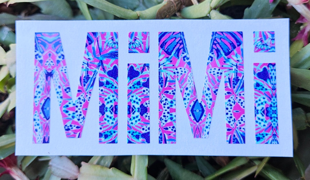 Mimi Vinyl Decal, Mimi Car Decal, Mimi Car Sticker, Mimi Laptop Decal ...