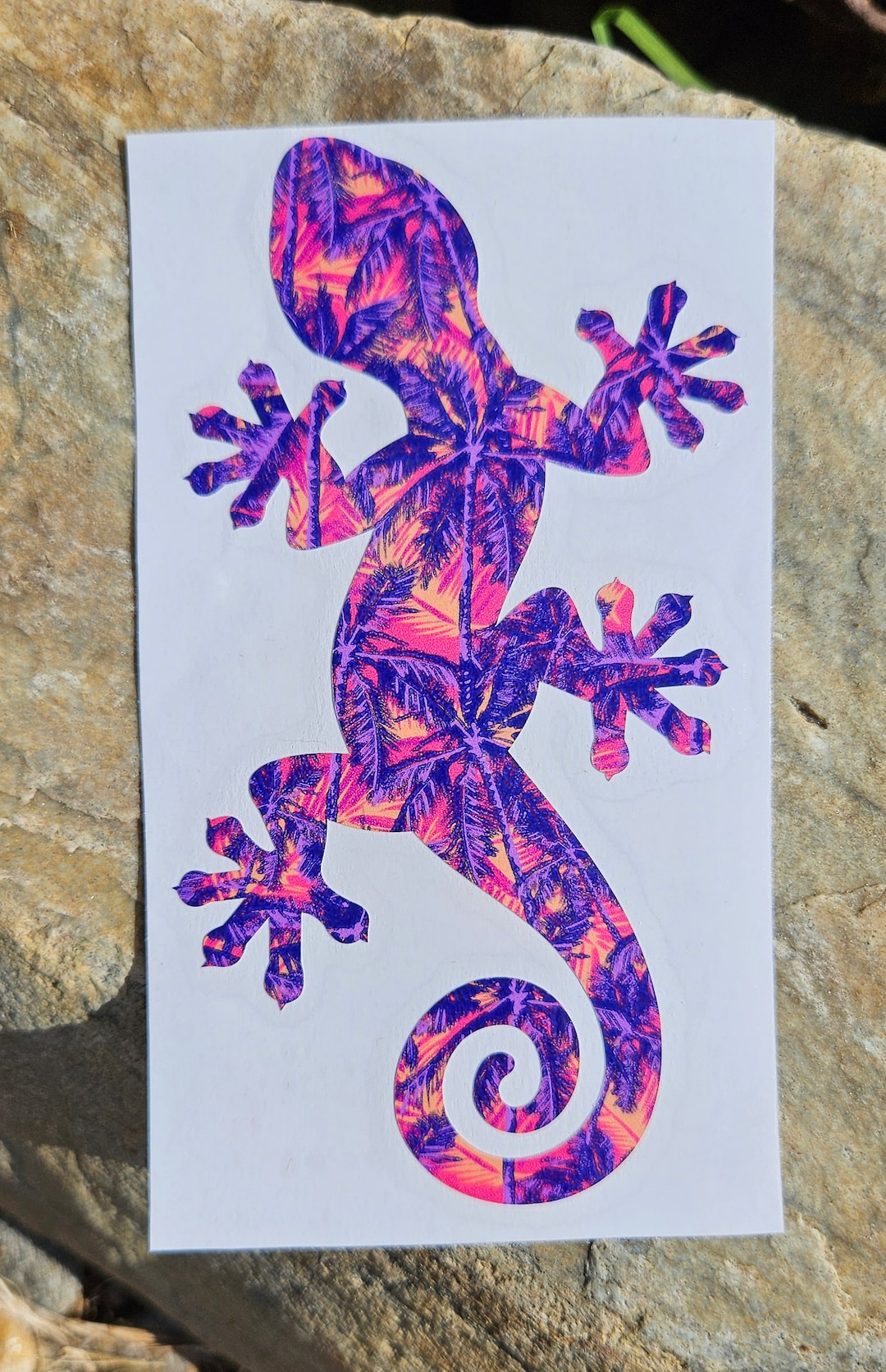 Gecko Lizard Vinyl Decal, Yeti Cup Decal, Car Decal, Gecko Car Decal ...