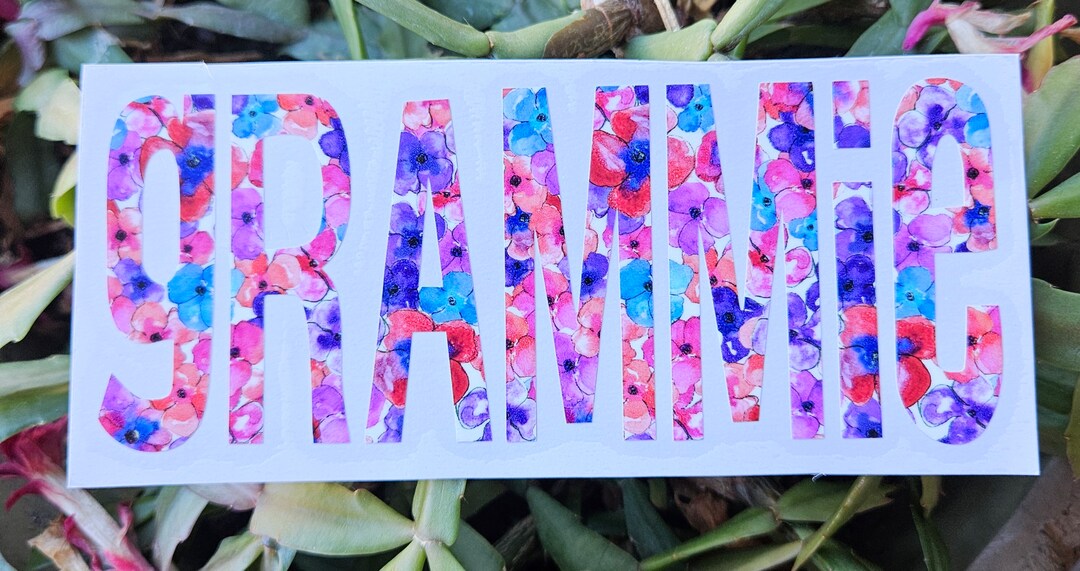 Grammie Vinyl Decal, Grammie Sticker, Grammie Decal, Grammie Car Decal ...