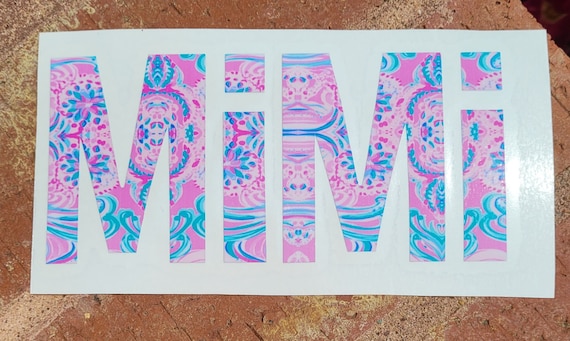 Mimi Vinyl Decal Mimi Car Decal Mimi Car Sticker Mimi - Etsy
