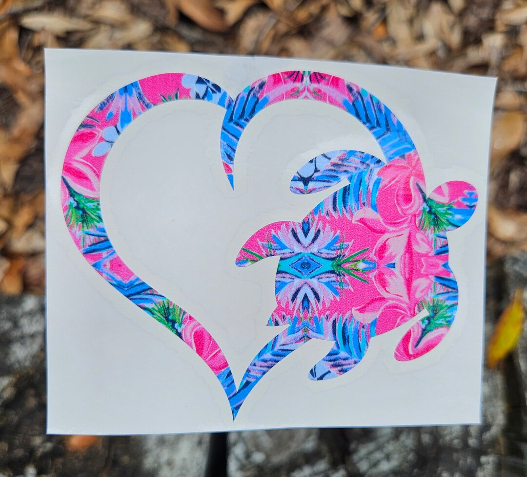 Love a Turtle Vinyl Decal, Car Window Decal, Turtle Decal, Sea Turtle ...