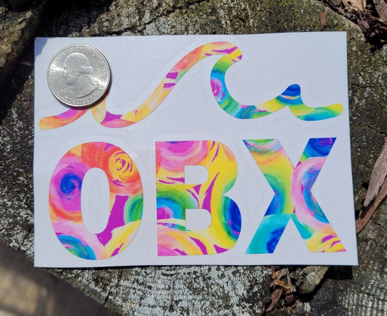 OBX Vinyl Decal Outer Banks Vinyl Decal NC Beach Decal - Etsy