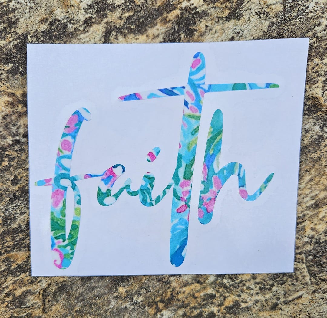 Faith Vinyl Decal: Lilly Inspired Christian Car Window Sticker - Etsy