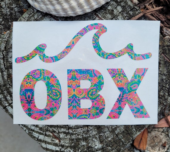 OBX Vinyl Decal Outer Banks Vinyl Decal NC Beach Decal - Etsy