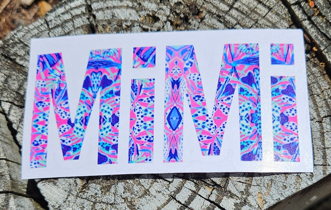 Mimi Vinyl Decal, Mimi Car Decal, Mimi Car Sticker, Mimi Laptop Decal ...