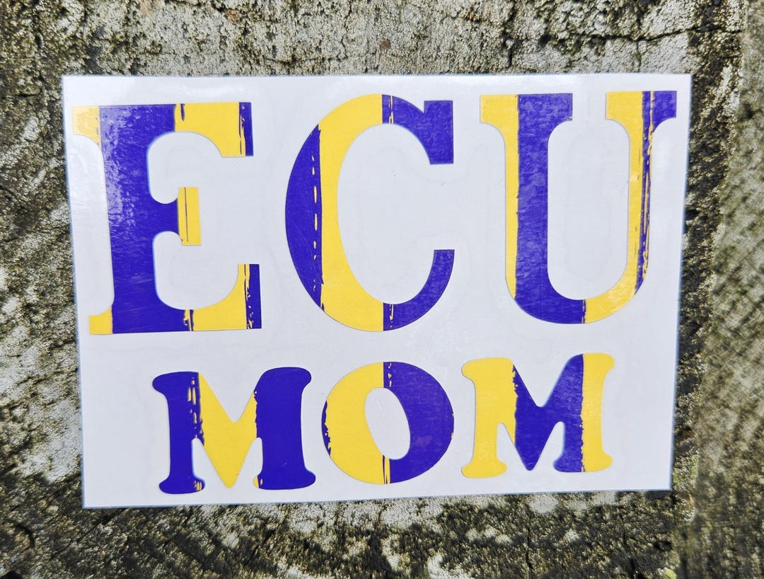 ECU Mom Vinyl Decal: East Carolina Pirates Car Window Sticker - Etsy