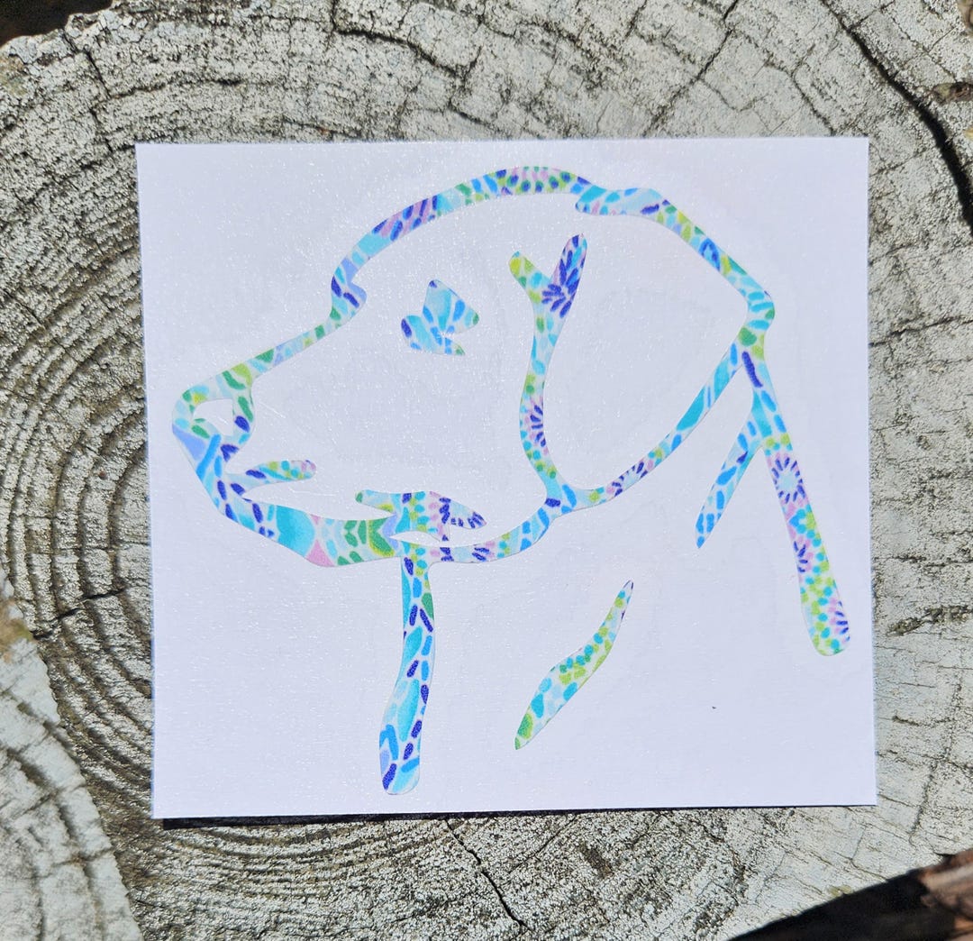 Labrador Vinyl Decal, Dog Vinyl Decal, Dog Decal, Dog Car Window Decal ...