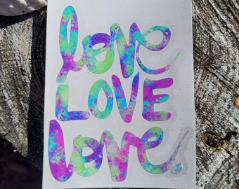 Love Vinyl Decal | Etsy