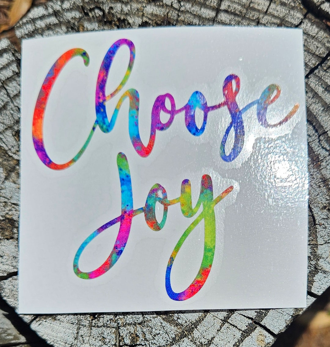 Choose Joy Vinyl Decal, Joy Vinyl Decal, Car Window Decal, Laptop Decal ...