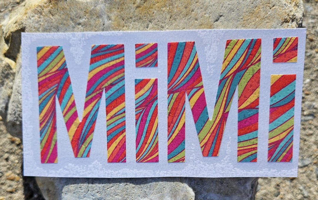 Mimi Vinyl Decal, Mimi Car Decal, Mimi Car Sticker, Mimi Laptop Decal ...