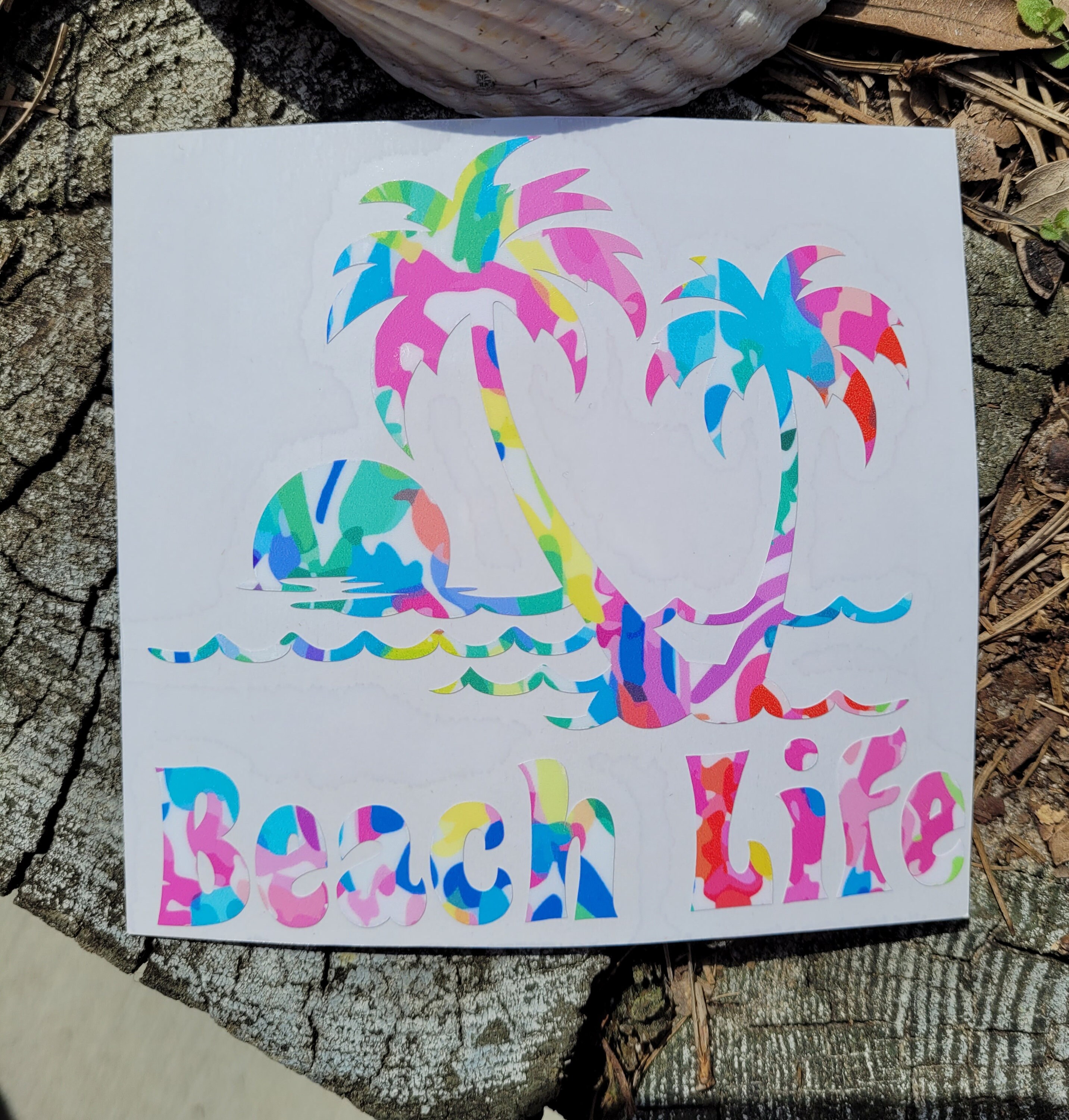 Beach Life Vinyl Decal Beach Life Sticker Beach Decal Water | Etsy