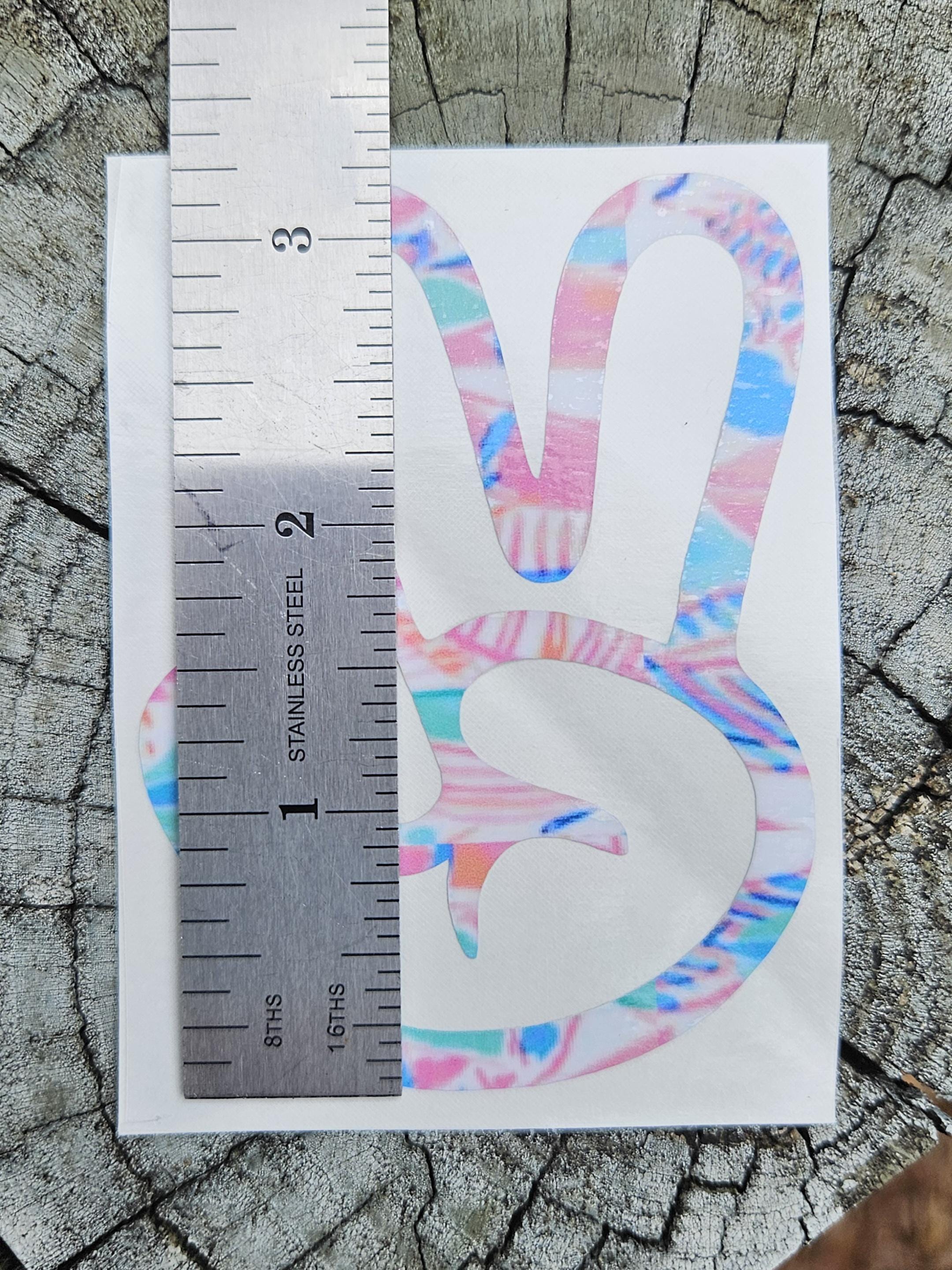 Peace Sign Hand Vinyl Decal: Car Window, Laptop Sticker - Etsy