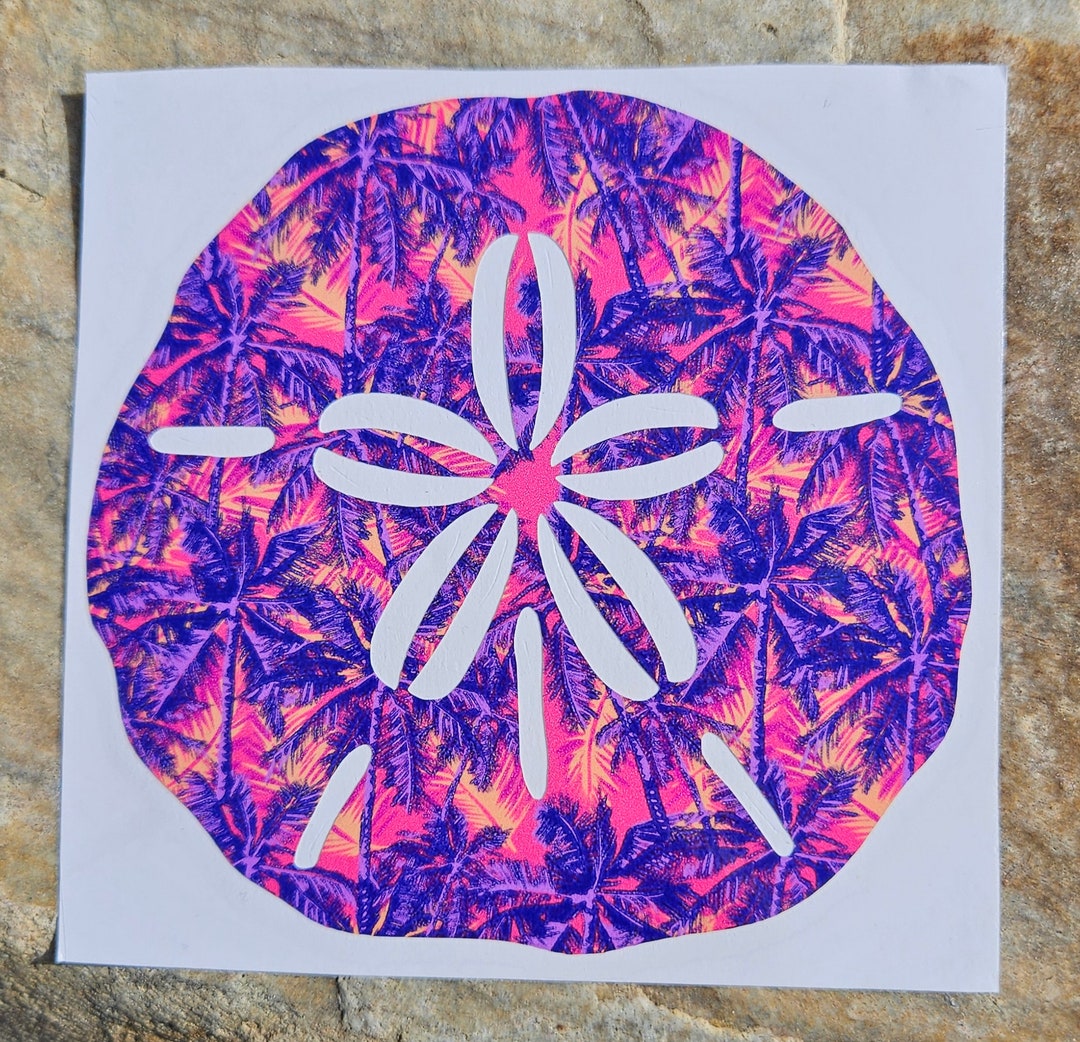 Sand Dollar Vinyl Decal, Sand Dollar Sticker, Sand Dollar Decor, Sand ...