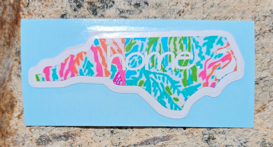 Mini North Carolina Home Vinyl Decal - Etsy