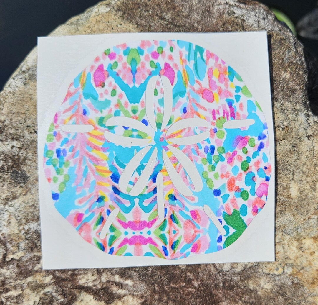 Sand Dollar Vinyl Decal, Sand Dollar Sticker, Sand Dollar Decor, Sand ...