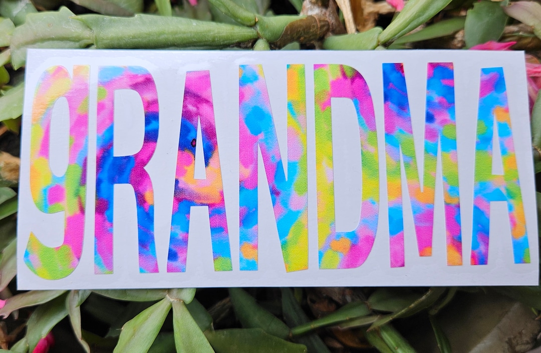 Grandma Vinyl Decal, Grandma Sticker, Grandma Car Decal, Grandma Gift ...