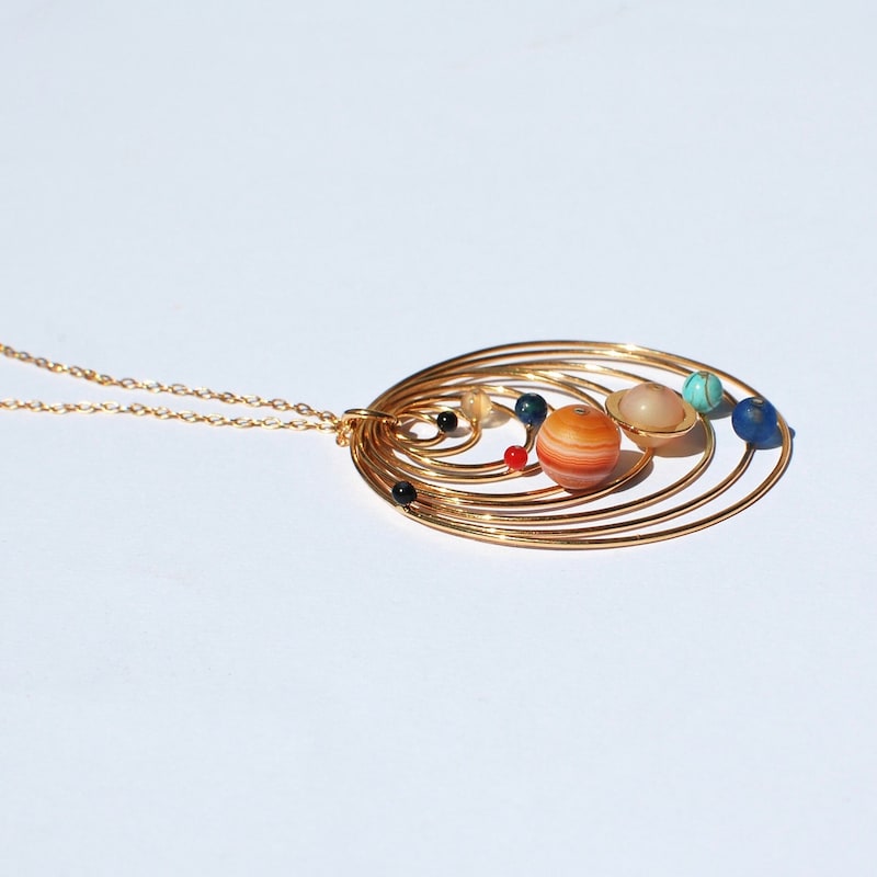 Solar System Necklace - Etsy