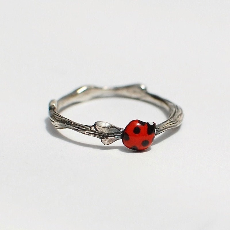 Ladybug Ring - Etsy