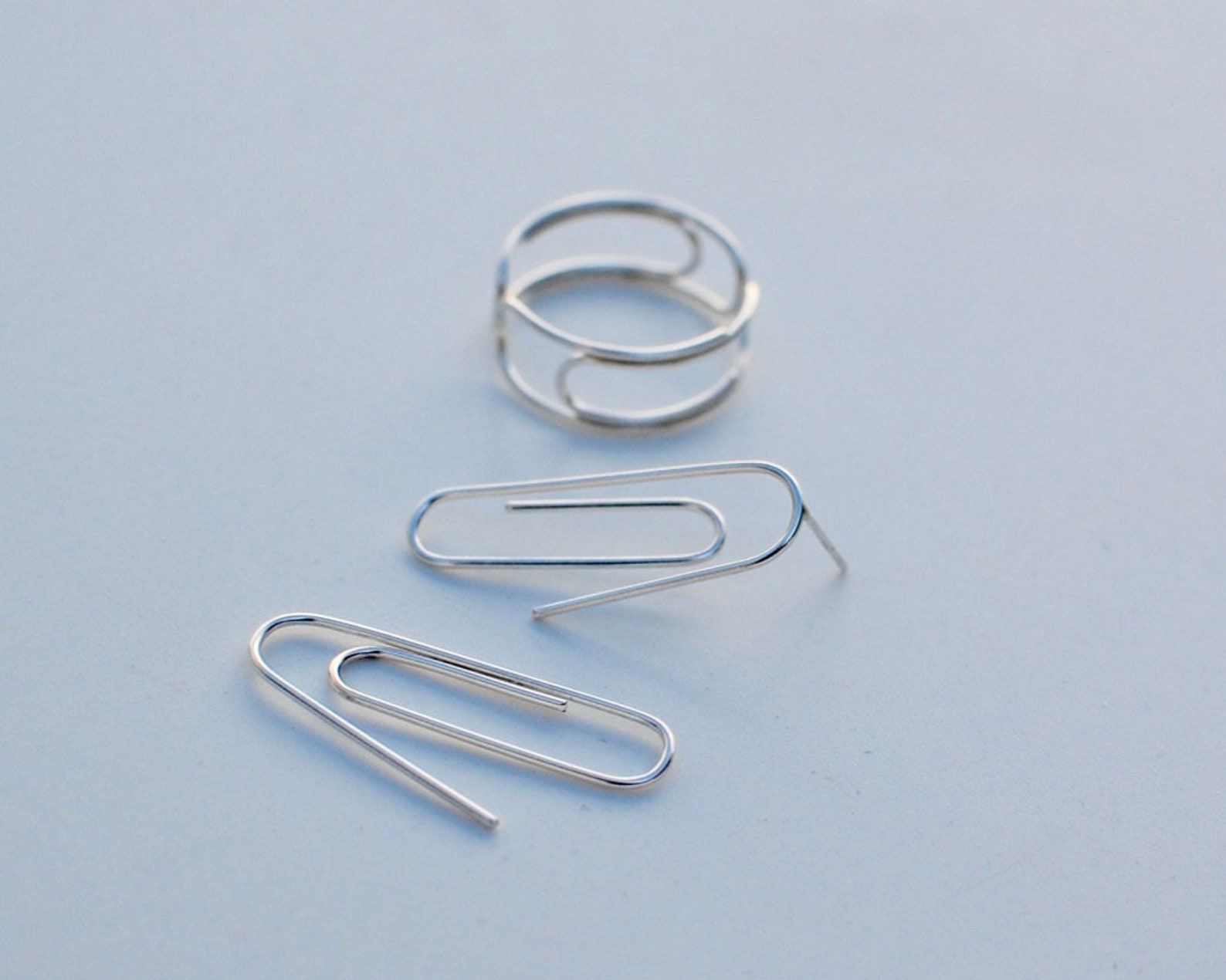 Paper Clip Ring Fun Ring Art Jewelry Statement Ring - Etsy