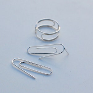 Paper Clip Ring, Fun Ring, Art Jewelry, Statement Ring, Surrealist Ring ...