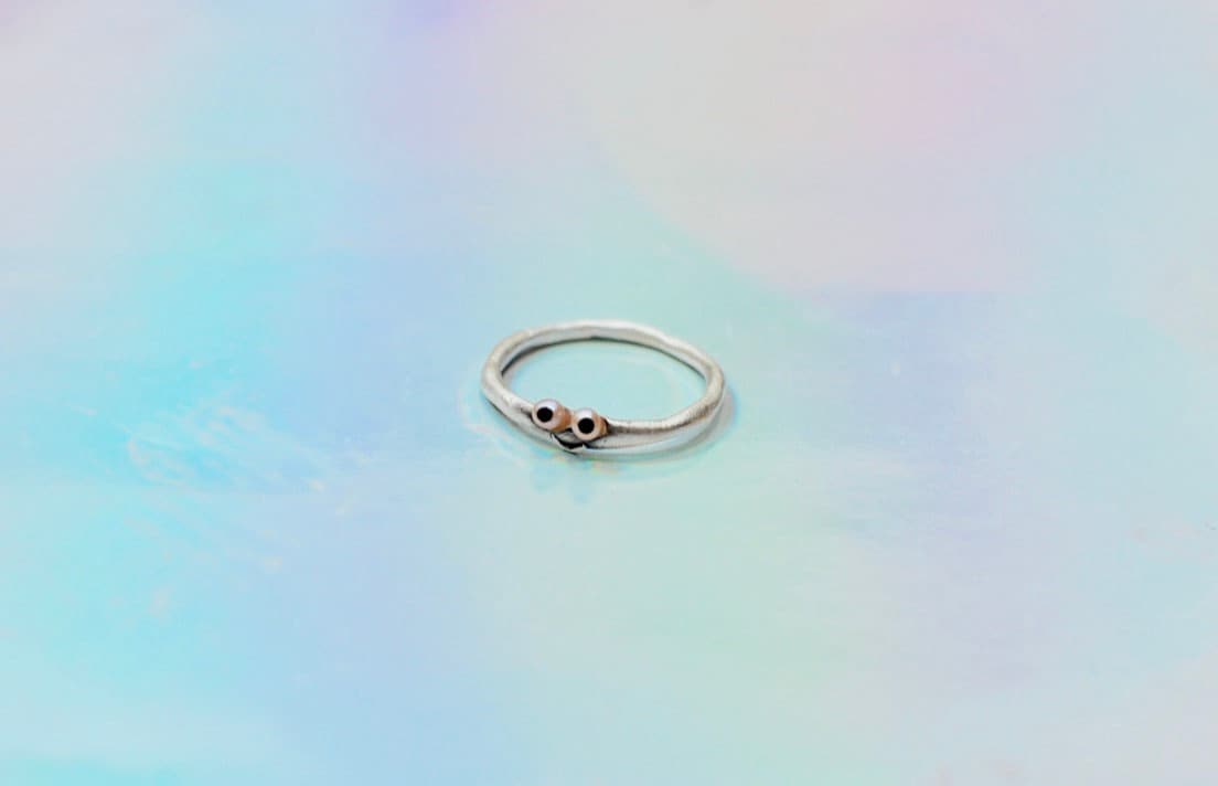 Smiley Ring Goggle Eyes Ring Cute Ring Fun Jewelry - Etsy