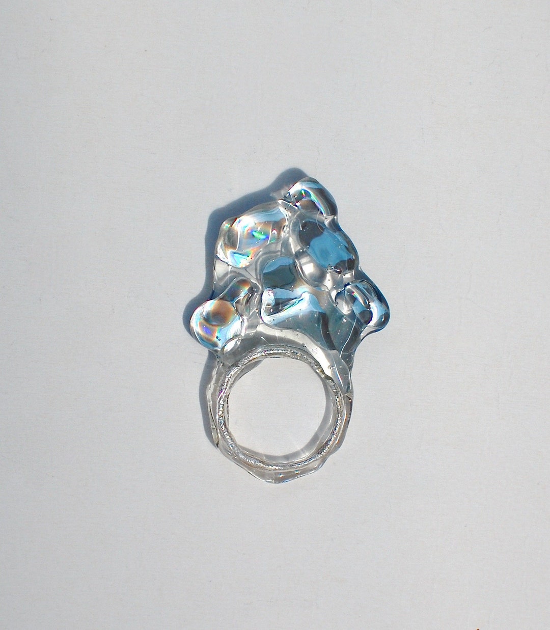 Holographic Statement Ring, CD Ring - Etsy
