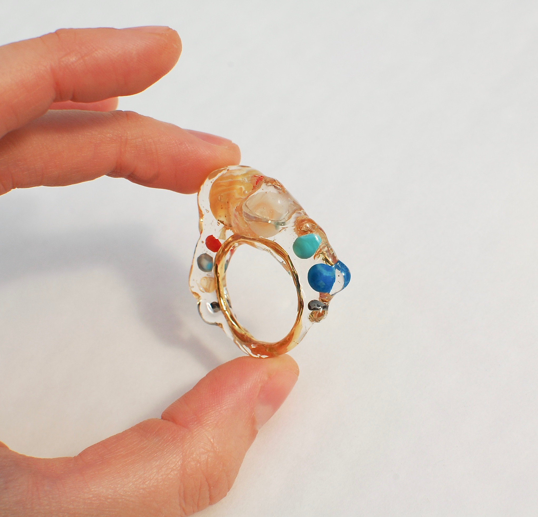 Transparent Solar System Ring Statement Ring - Etsy