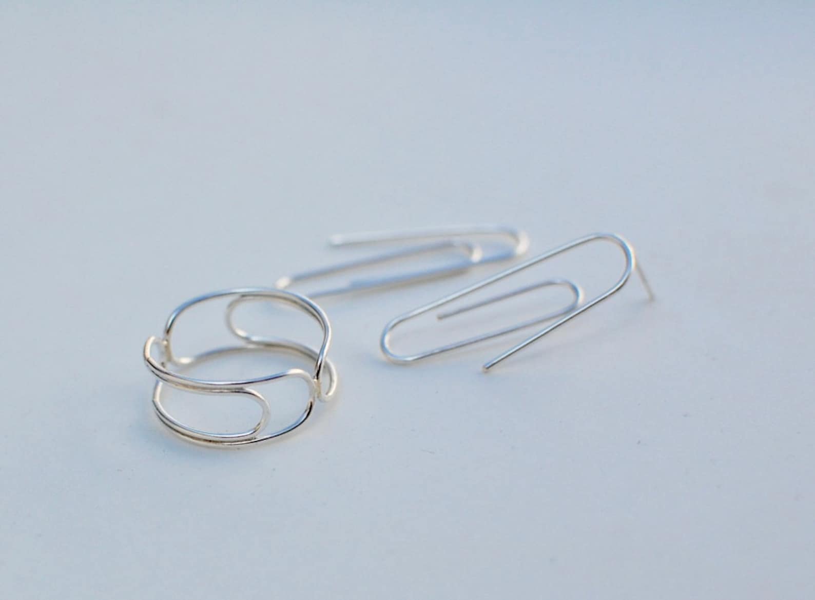 Paper Clip Ring Fun Ring Art Jewelry Statement Ring - Etsy