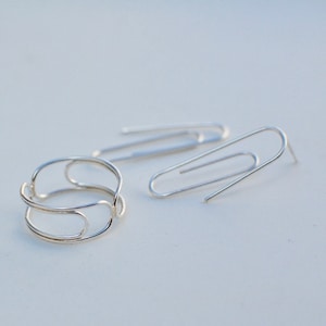Paper Clip Ring, Fun Ring, Art Jewelry, Statement Ring, Surrealist Ring ...