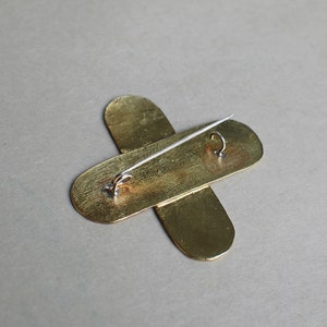 Band Aid Brooch, One of a Kind Brass Brooch - Etsy