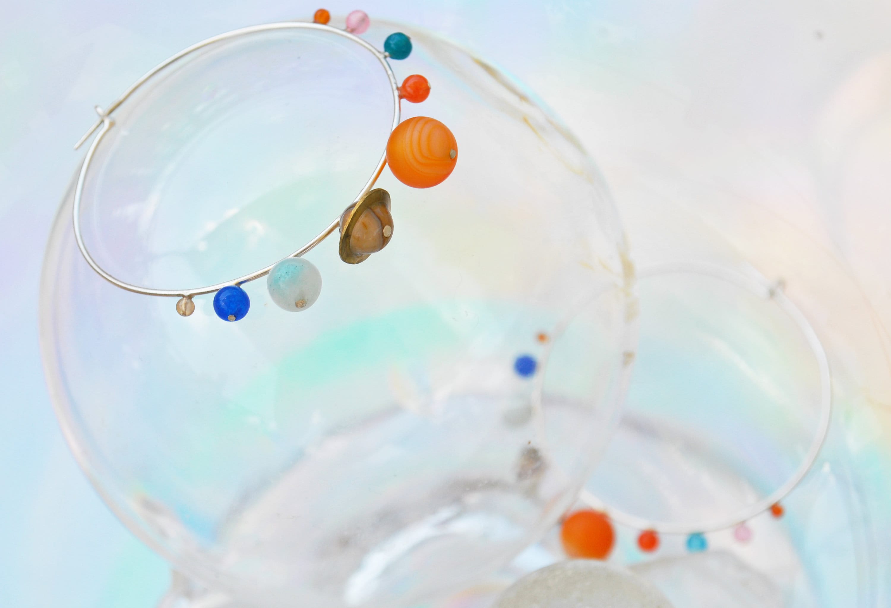 Solar System Earrings, Cosmos Earrings, Space, Planets, Space Jewelry ...