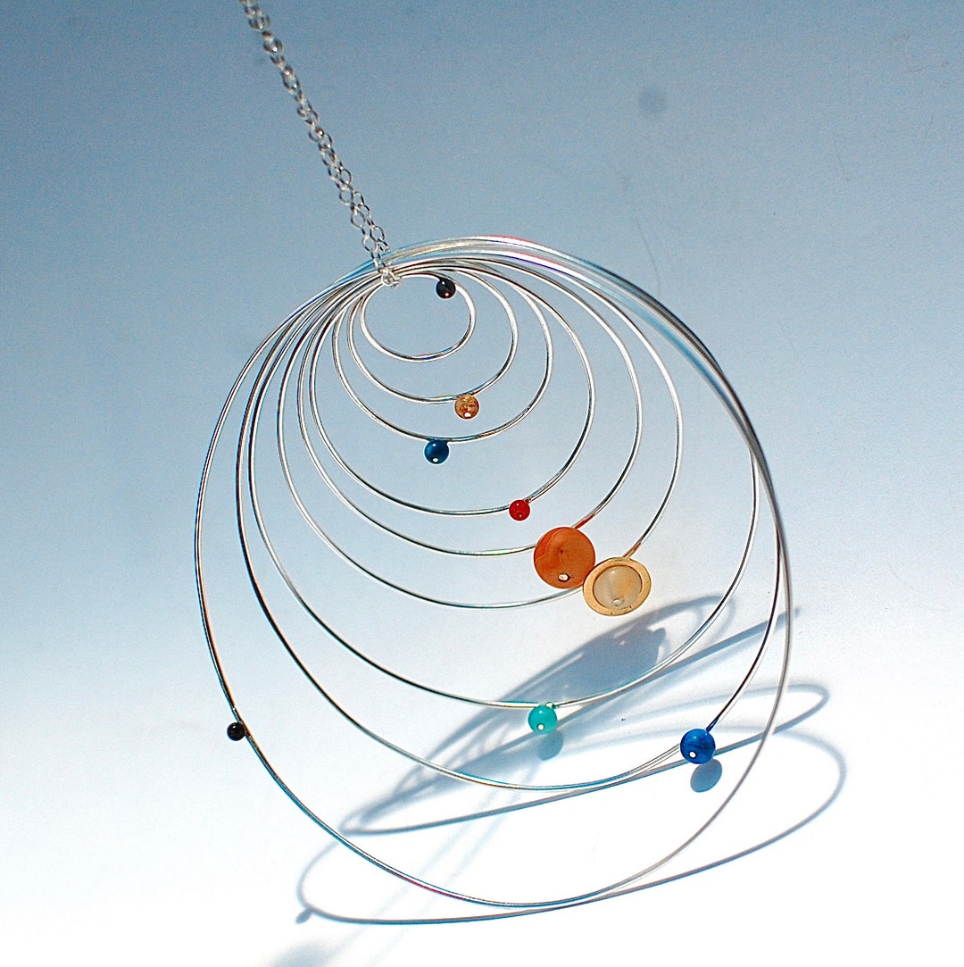 Wearable Solar System Model in Sterling Silver, Space Statement ...