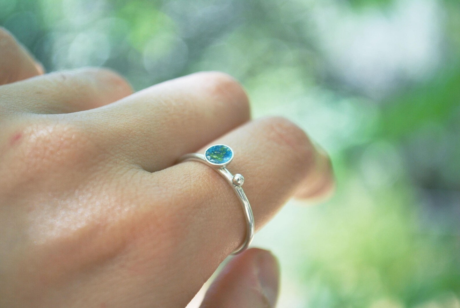 Earth and Moon Ring Space Ring Planet Ring Minimalist Ring | Etsy