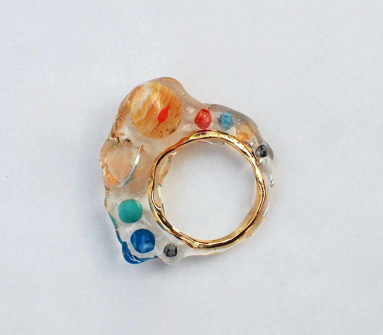 Transparent Solar System Ring Statement Ring - Etsy