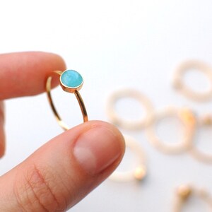 Solar System Ring Set in Gold, Planet Rings, Space Jewelry, Stackable ...