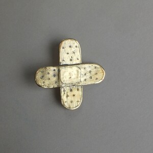 Band Aid Brooch, One of a Kind Brass Brooch - Etsy