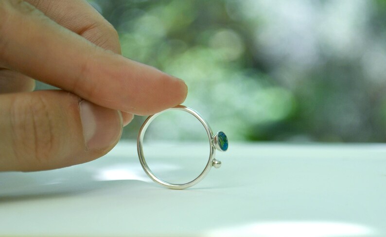 Earth and Moon Ring Space Ring Planet Ring Minimalist Ring | Etsy