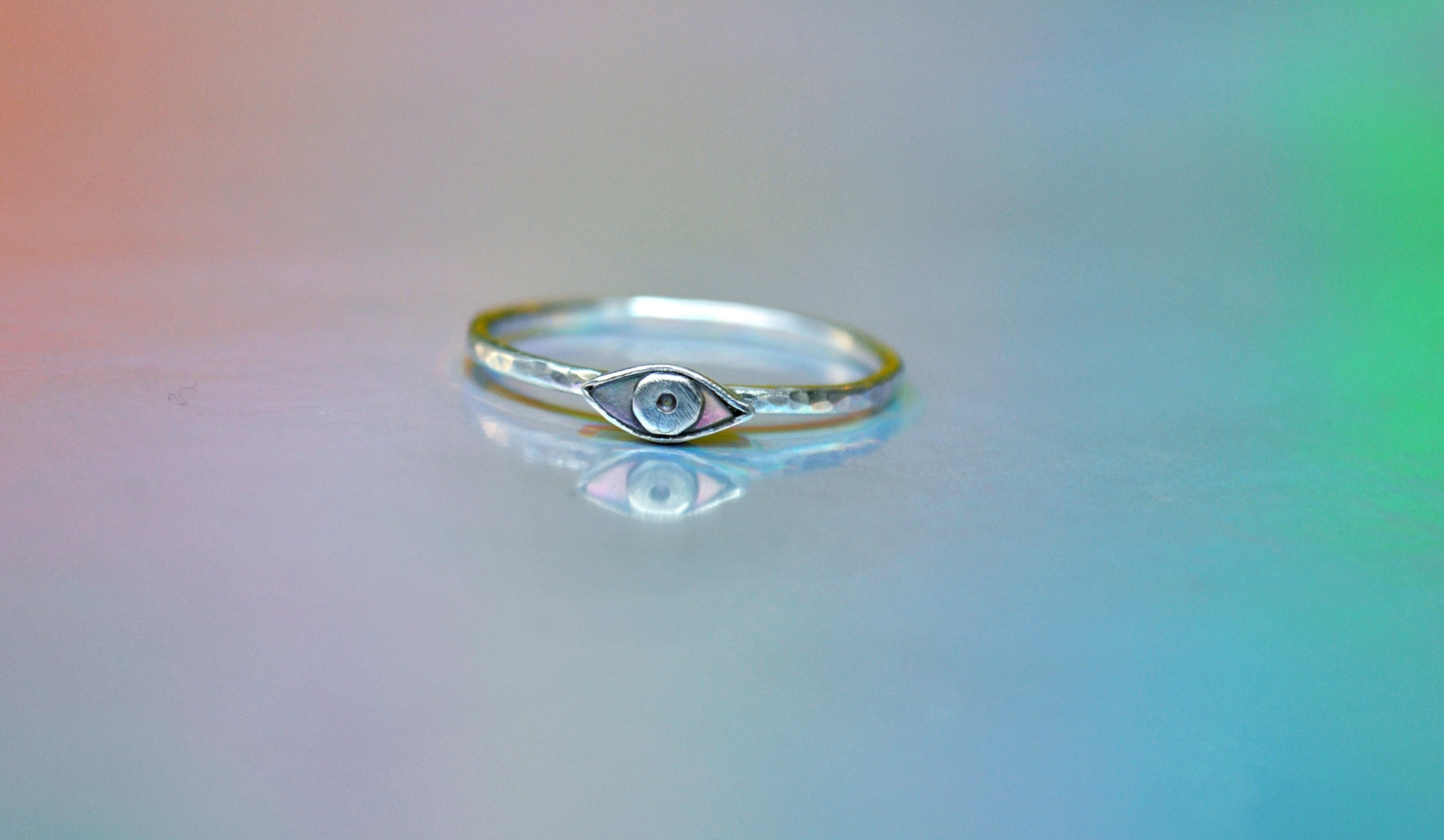 Eye Ring Stacking Ring Minimalist Ring | Etsy